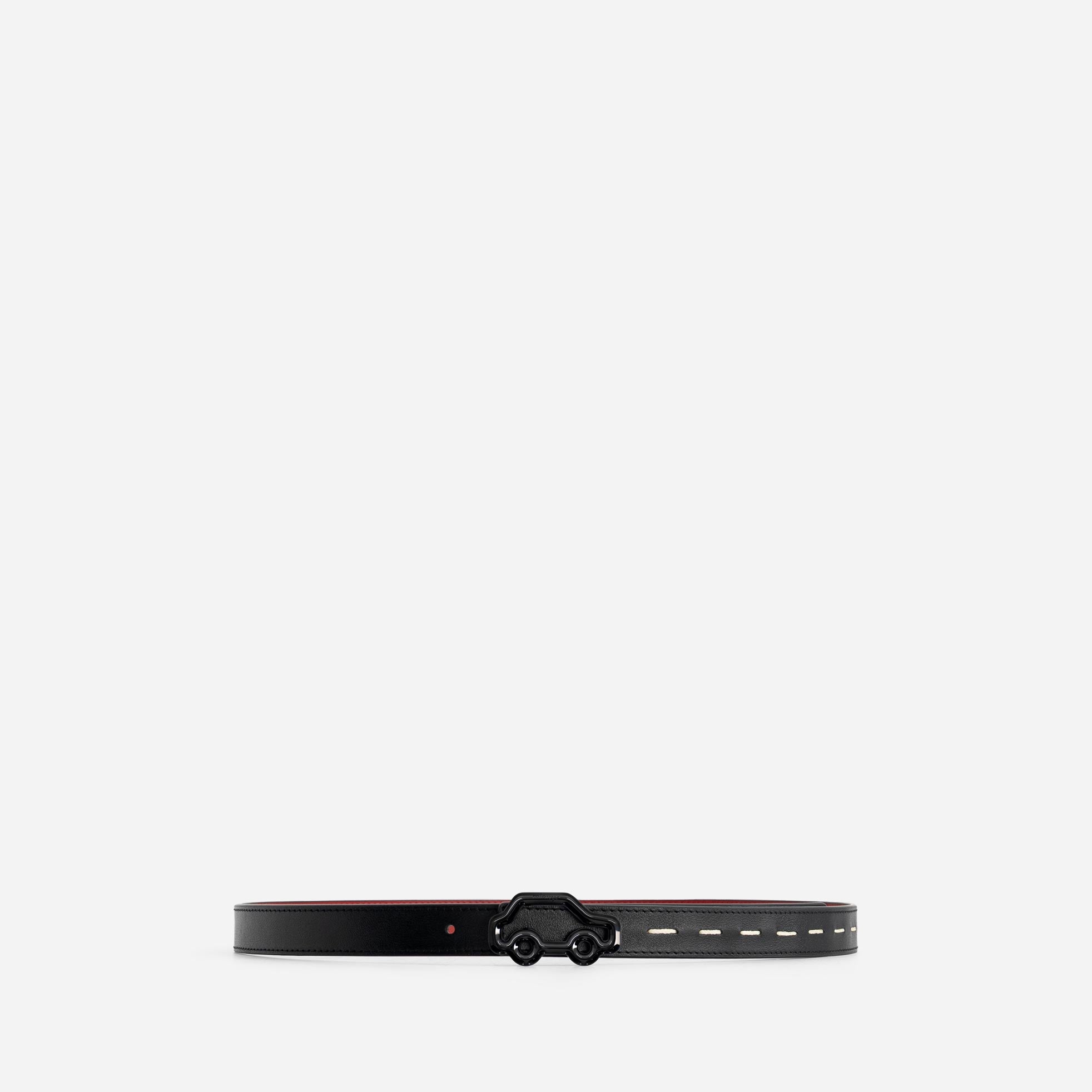 "Hit the Road" Belt - Black & Red