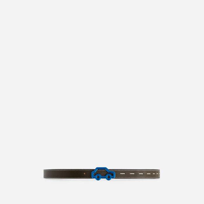 "Hit the Road" Belt - Truffle Green & Canyon