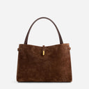 Isla Tote - Suede Espresso