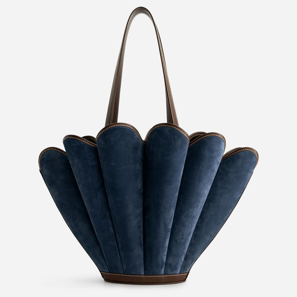 Seashell Tote - Suede Marine