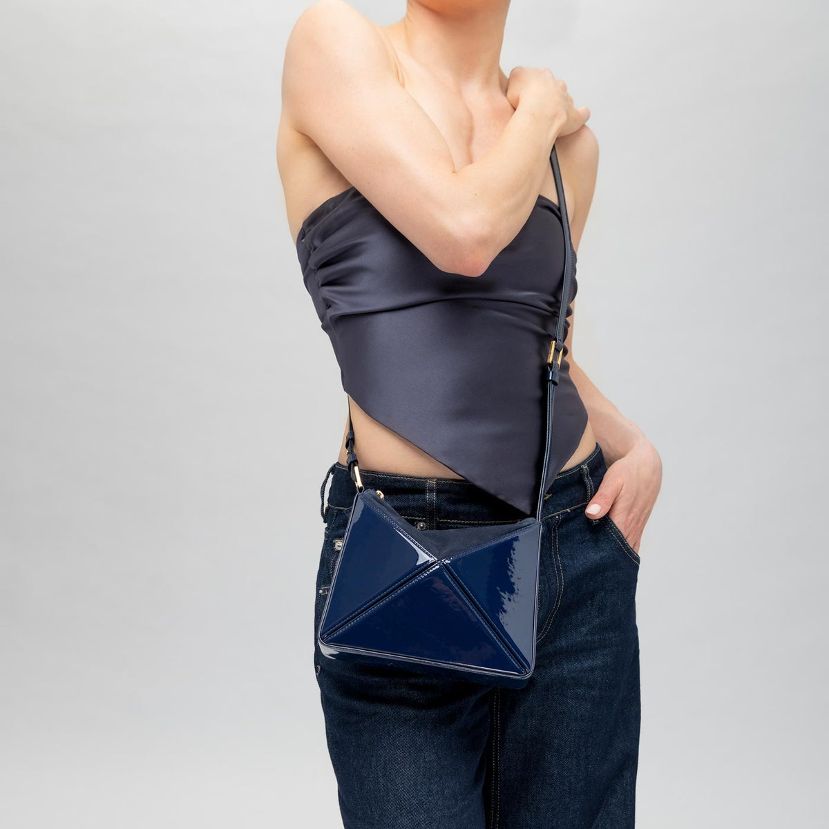 Mini Flex Bag - Patent Bordeaux