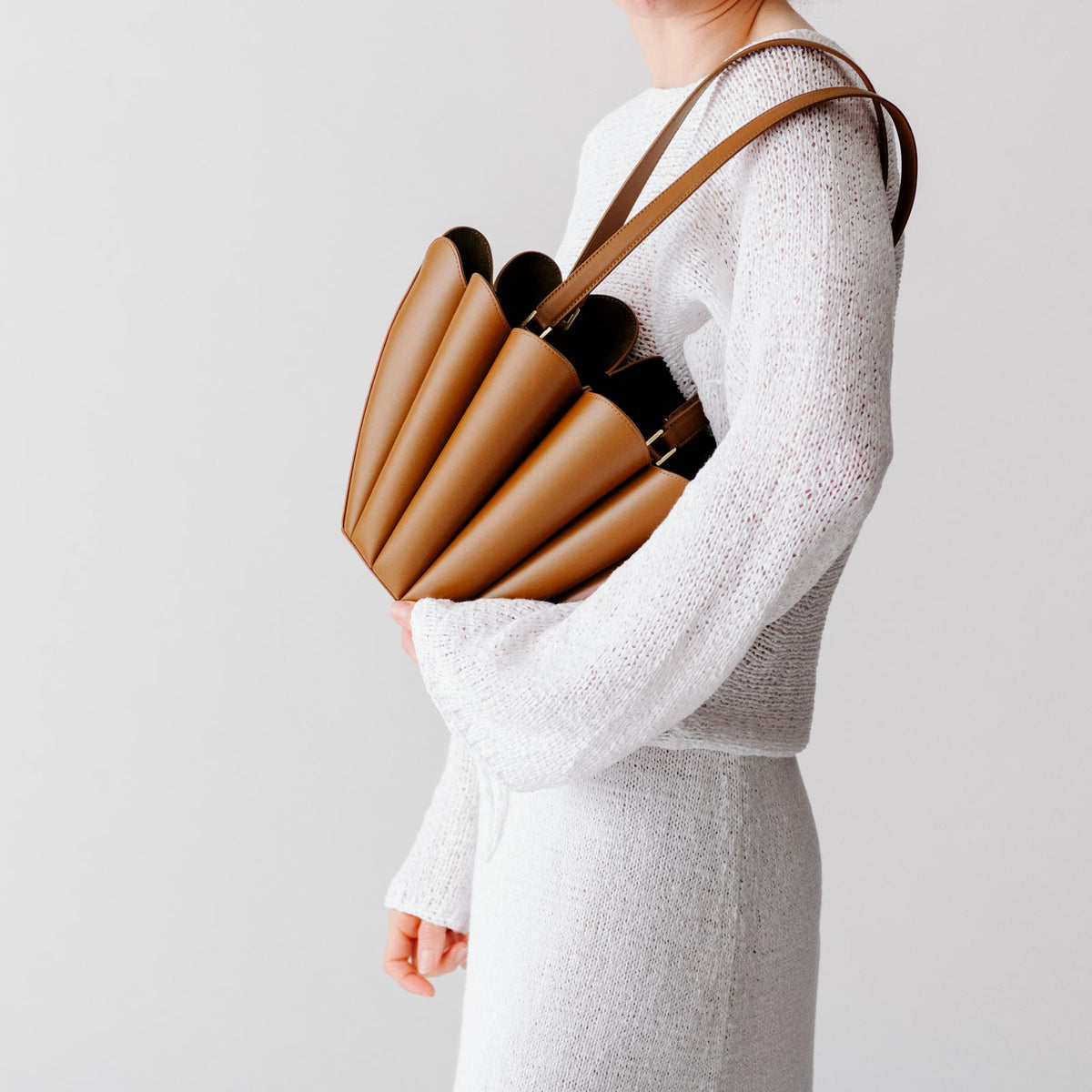 Mini Seashell Tote - Espresso